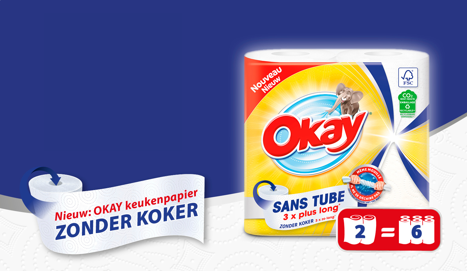 Het huishouden organiseren met Okay keukenpapier - Okay